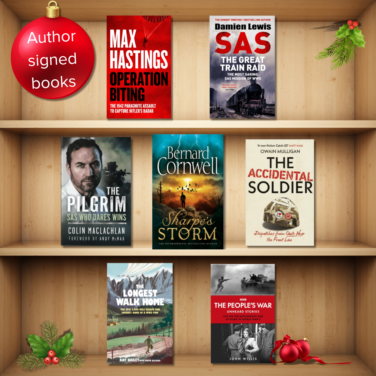 Our new collection of author signed books – Army Benevolent Fund