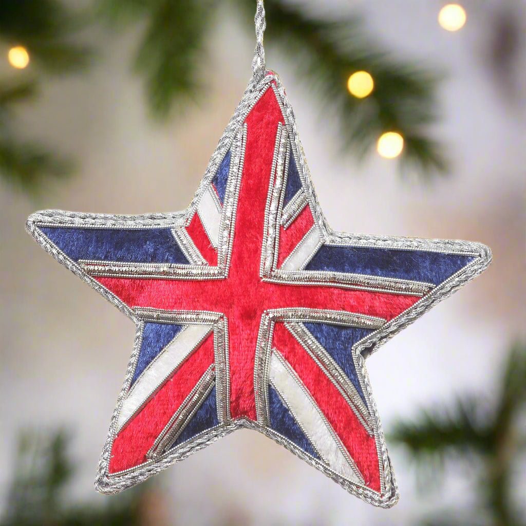 Union Jack star Christmas decoration – Army Benevolent Fund